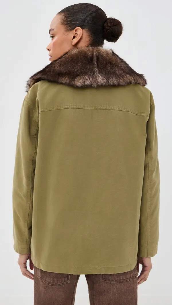 NILI LOTAN Ronay Parka - Olive Green