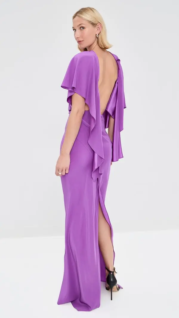 Christopher Esber Backless Draped Maxi Dress