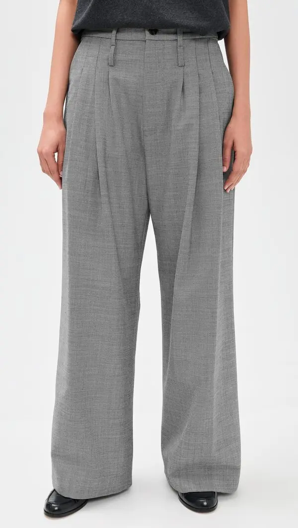 JAMIE HALLER Triple Pleat Trousers