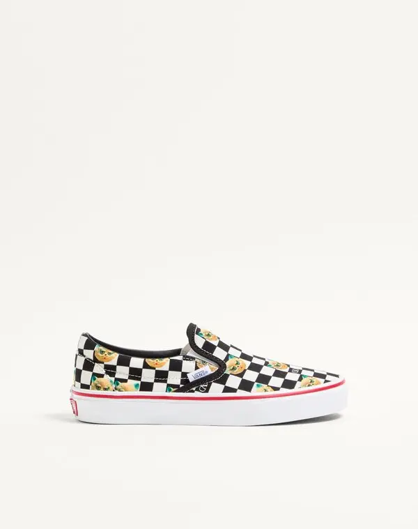 Valentino Garavani Vans X Le Chat De La Maison Slip-on Sneakers - White/ Black
