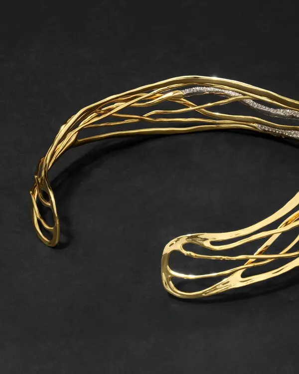 Alexis Bittar Solanales Crystal Woven Collar Necklace