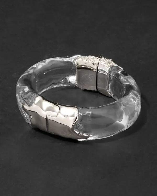 Alexis Bittar Lake Lucite Hinge Bracelet