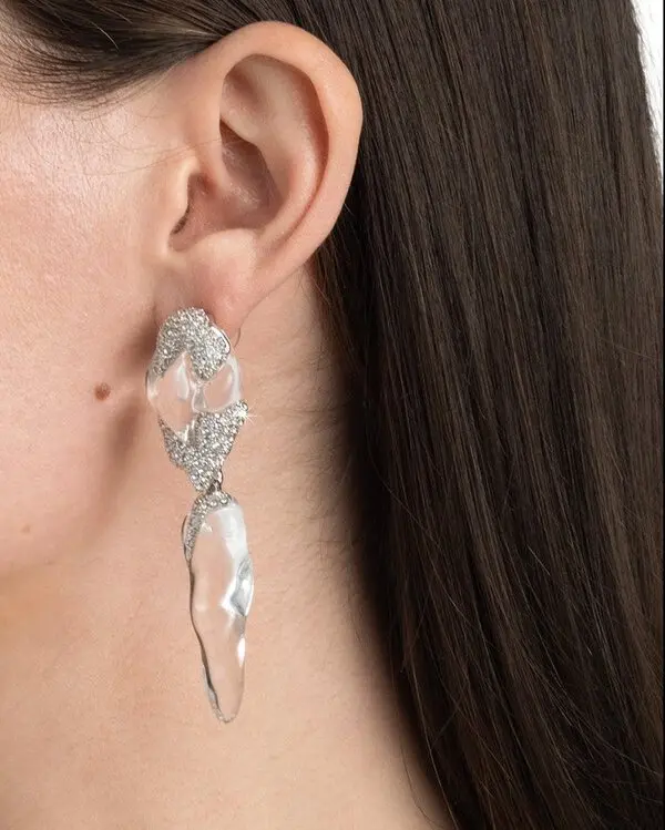 Alexis Bittar Lake Lucite Post Drop Earrings