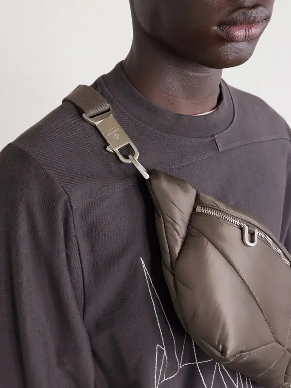 Rick Owens Moncler + Quilted Belt Bag - Brown | Editorialist