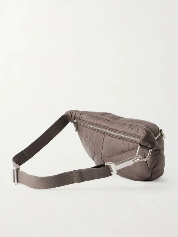 バッグ Rick OwensxMonclerBumbag Waist Bag Brown Rick Owens Moncler + Quilted Belt Bag - Brown | Editorialist