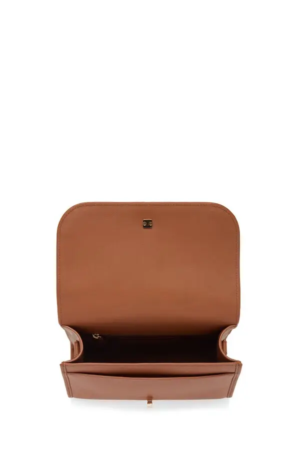 Gabriela Hearst Medium Leonora Flap Bag With Braided Strap - Cognac