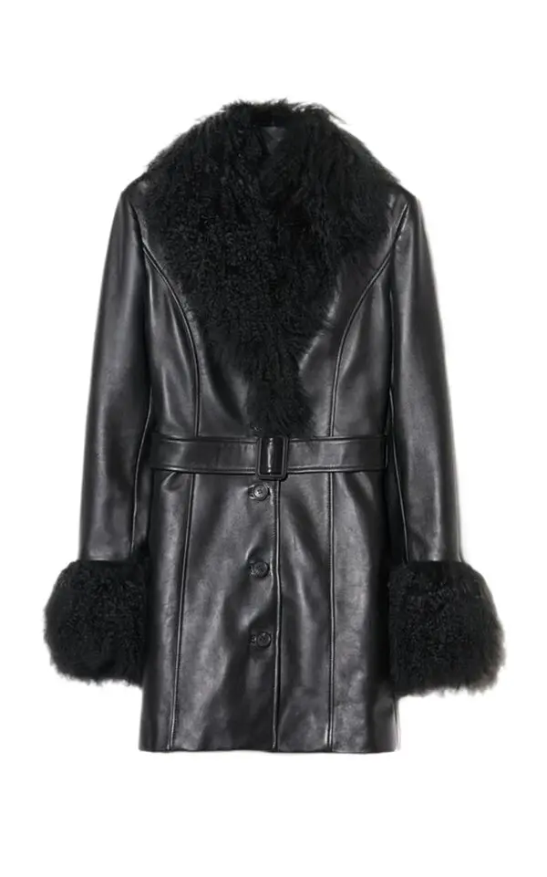 NILI LOTAN Sefa Leather Jacket