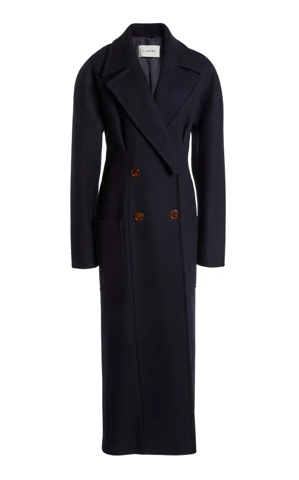 LANVIN Double-breasted Cashmere Coat