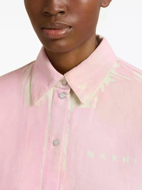 Marni Short-sleeved Denim Shirt