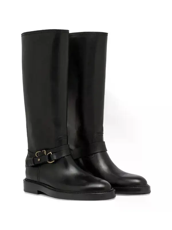 BUTTERO® Laydee Buckle-strap Knee-high Boots