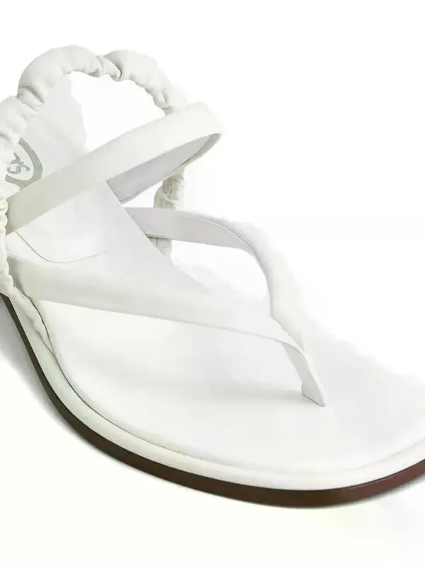 TOD'S Ruched Strap Sandals