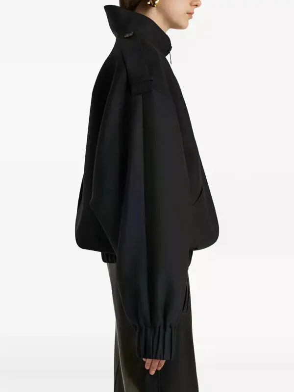 Khaite Sigi Zip High-neck Bomber Jacket