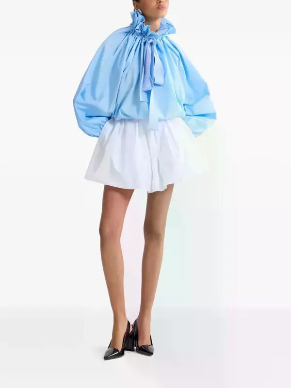 PATOU Ruffled Ribbon Top - Blue