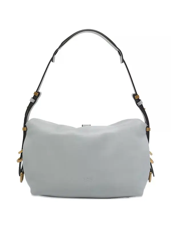 Pinko Saddle Leather Shoulder Bag