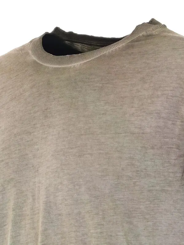 THOM KROM Distressed Crewneck T-shirt