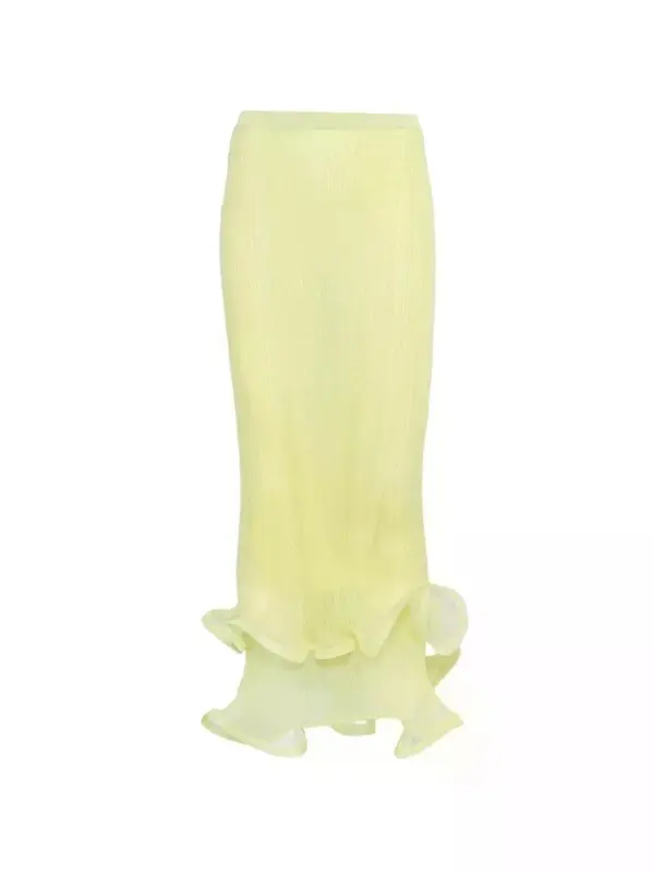 Simkhai Ruffled-hem Midi Skirt