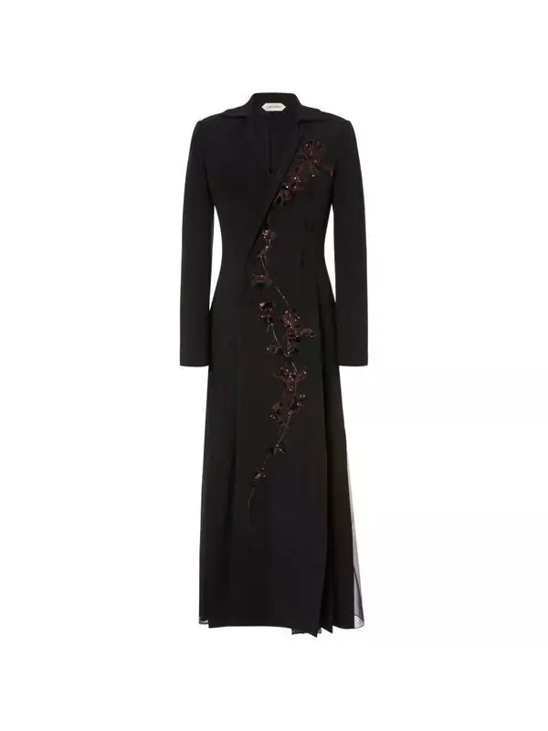 Alberta Ferretti Sequin-embellished Double-breasted Maxi Dress