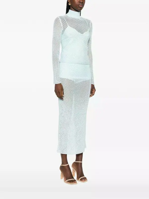 Simkhai Openwork Turtleneck Sweater
