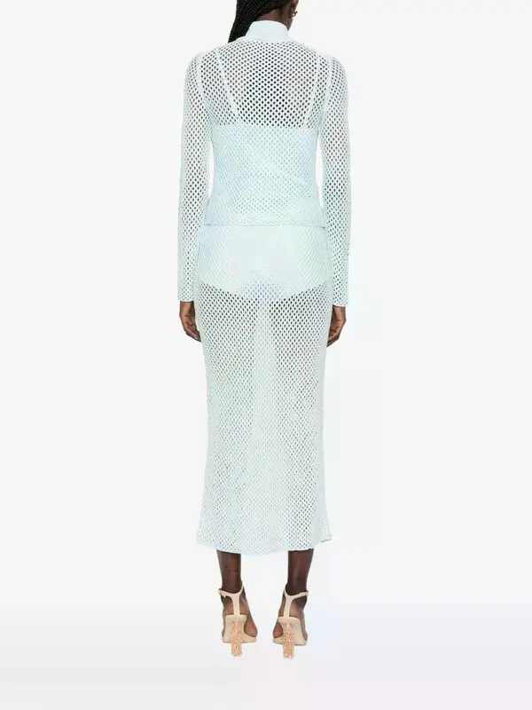 Simkhai Openwork Turtleneck Sweater