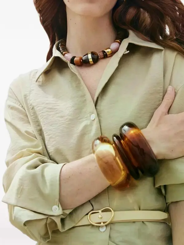 LIZZIE FORTUNATO Tortoise Cuff Bracelet