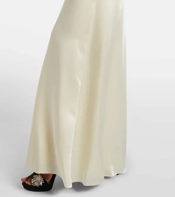 Alexander McQueen Embellished Satin Gown