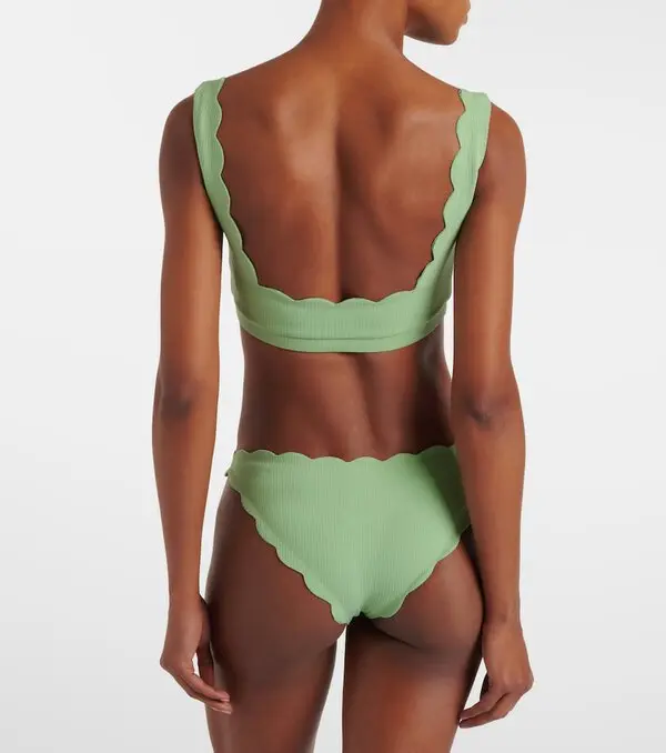 Marysia Palm Springs Scalloped Bikini Top