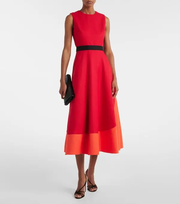 ROKSANDA Colorblocked Midi Dress