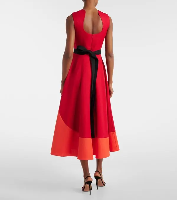 ROKSANDA Colorblocked Midi Dress