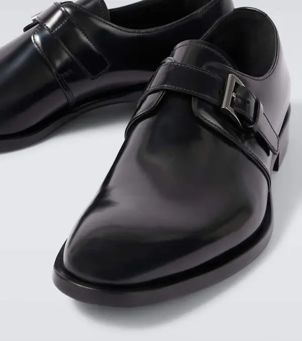 Prada Leather Monk Strap Shoe