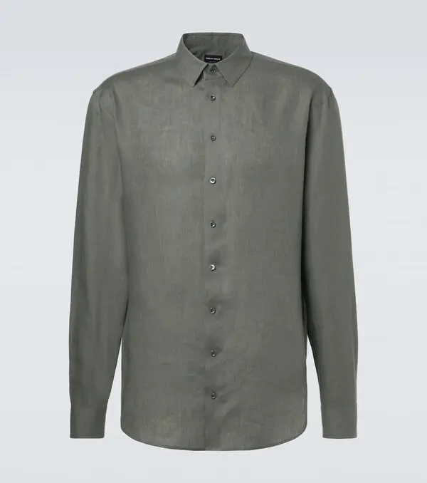 Giorgio Armani Linen Shirt - Green