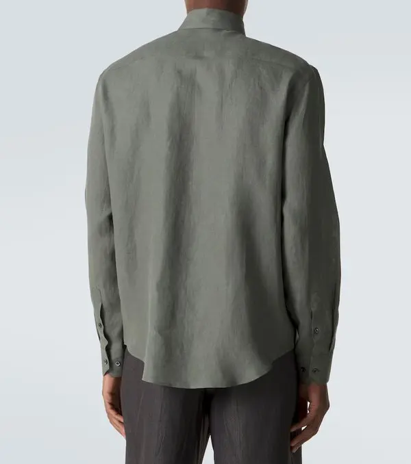Giorgio Armani Linen Shirt - Green