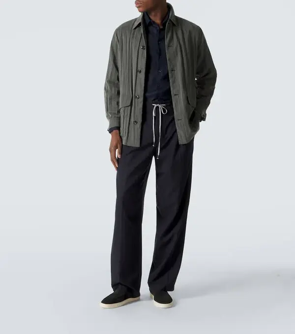 Giorgio Armani Linen Shirt - Blue
