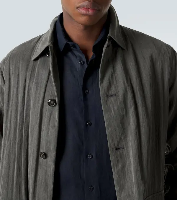 Giorgio Armani Linen Shirt - Blue