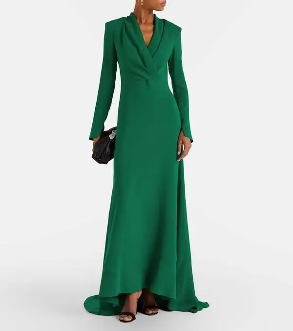 Oscar De La Renta Silk-blend Gown