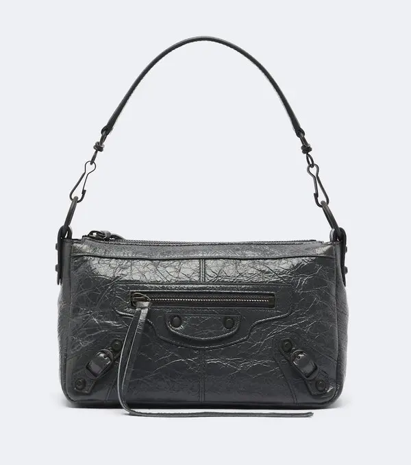 Balenciaga Le City Moto Mini Shoulder Bag - Grey