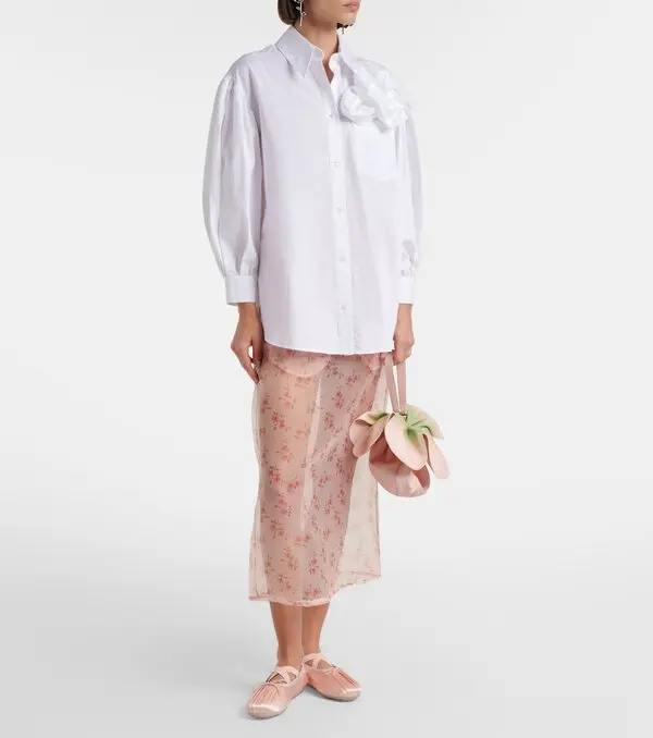 Simone Rocha Leather Shoulder Bag - Pink