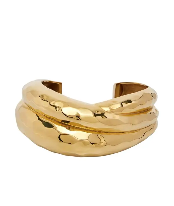 Saint Laurent Intertwined Cuff Bracelet - Gold