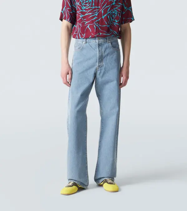 Dries Van Noten Logo Straight Jeans