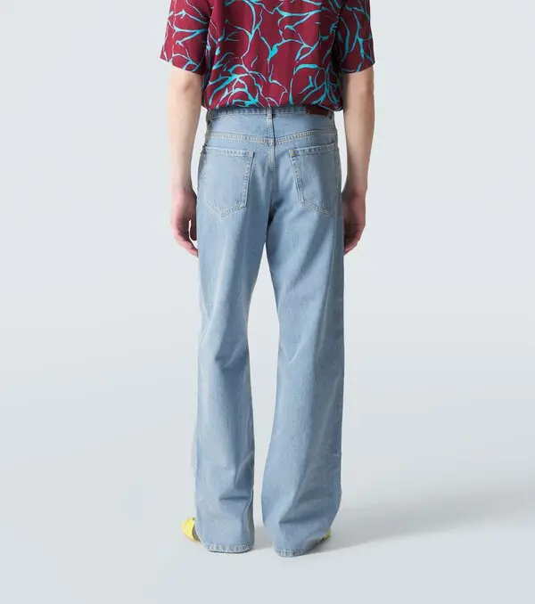 Dries Van Noten Logo Straight Jeans