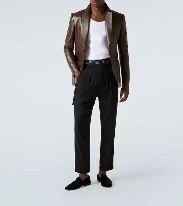 TOM FORD Leather Blazer