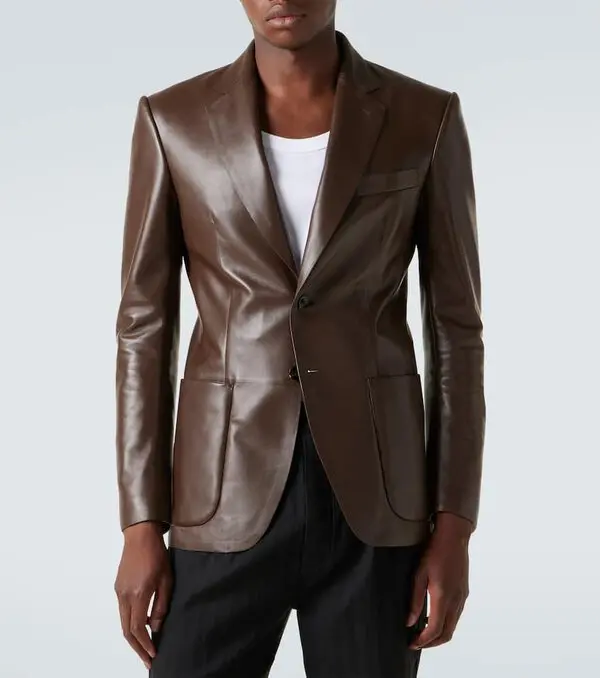 TOM FORD Leather Blazer