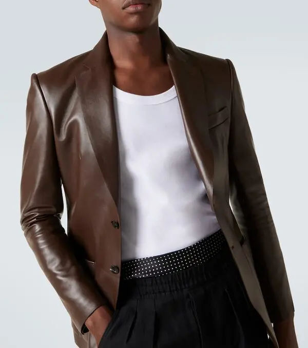 TOM FORD Leather Blazer