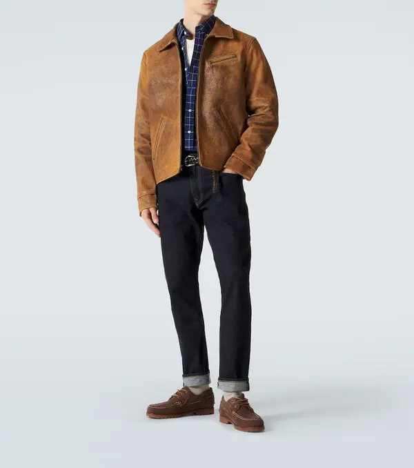 Polo Ralph Lauren Newsboy Leather Jacket