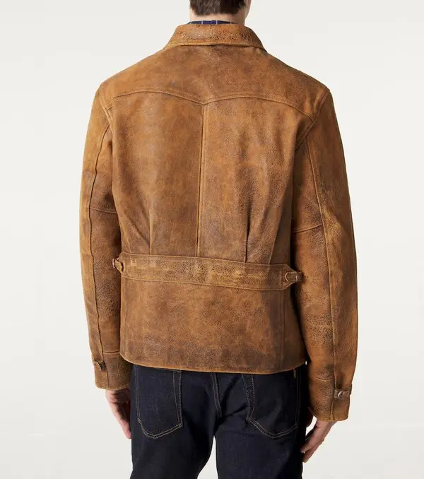 Polo Ralph Lauren Newsboy Leather Jacket