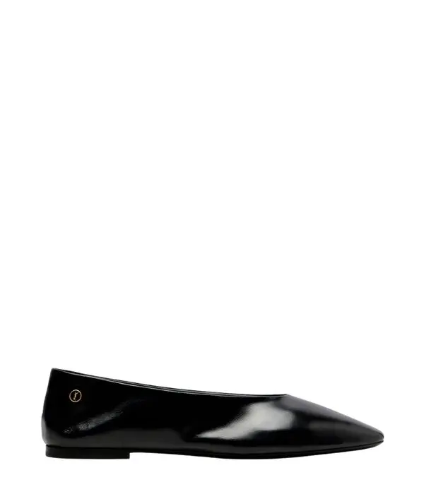 Saint Laurent Sao Leather Ballet Flats - Black