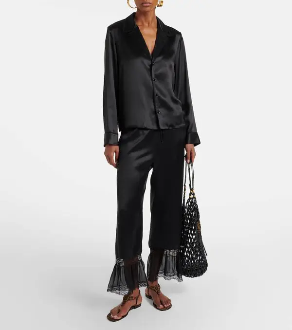Saint Laurent Cassandra Leopard-print Grosgrain Sandals