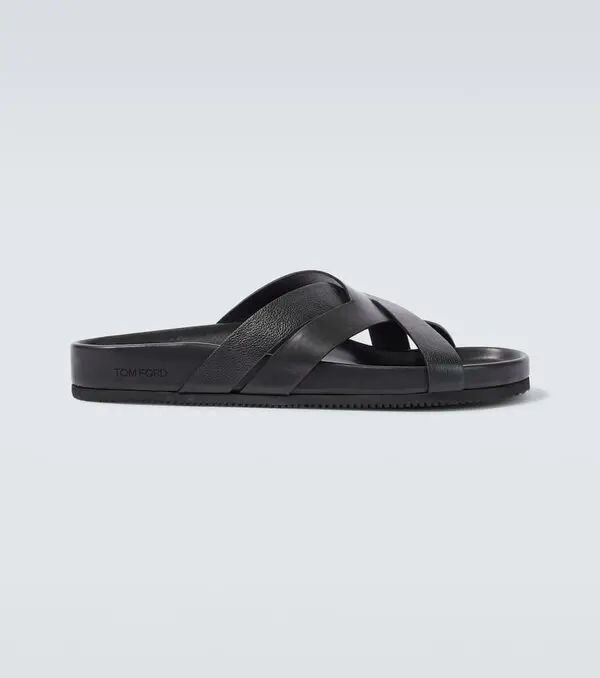 TOM FORD Leather Slides