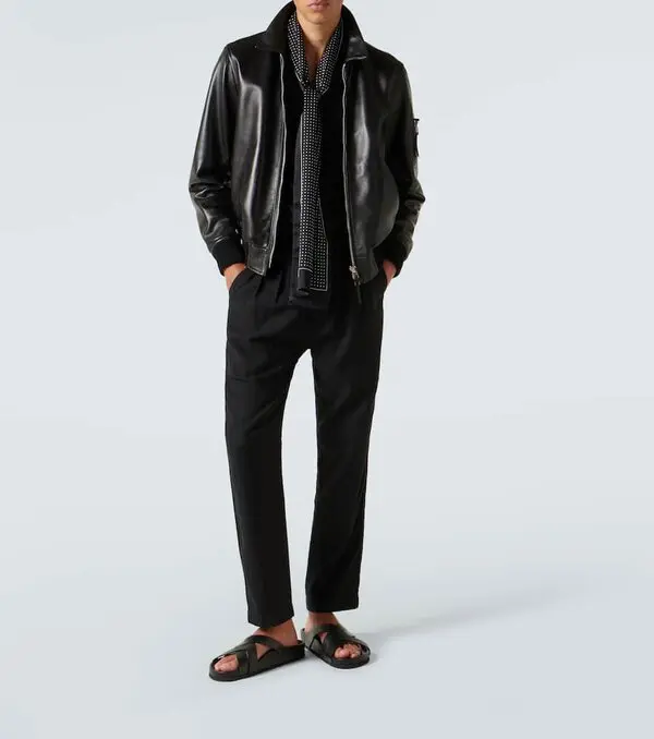 TOM FORD Leather Slides