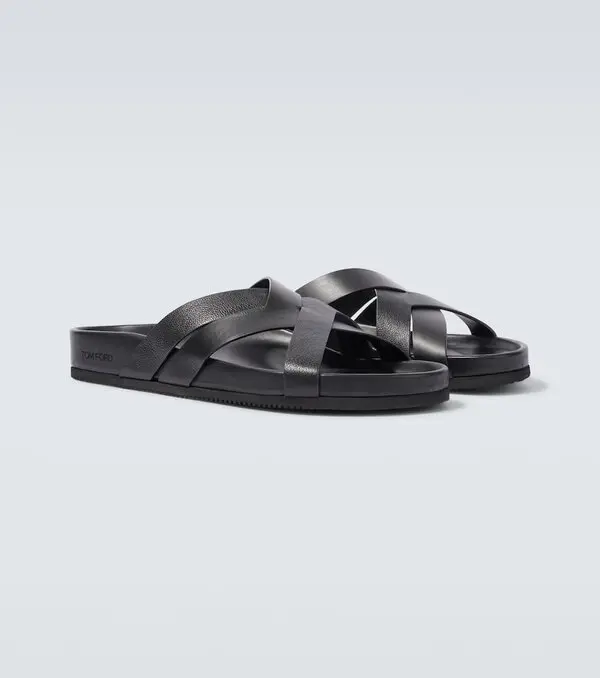 TOM FORD Leather Slides