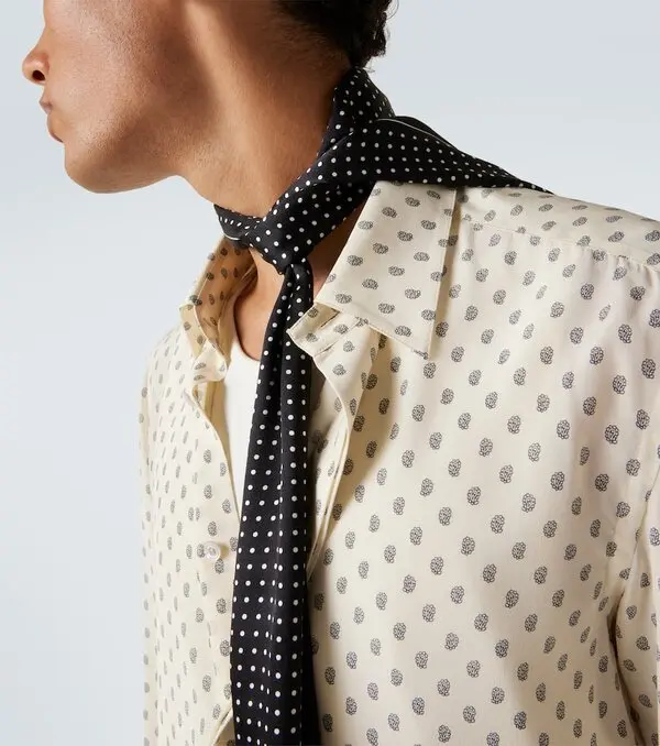 TOM FORD Polka-dot Silk Twill Scarf